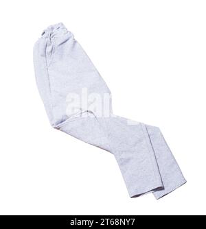 Folded sweatpants isolated on white background mock up Stock Photo - Alamy
