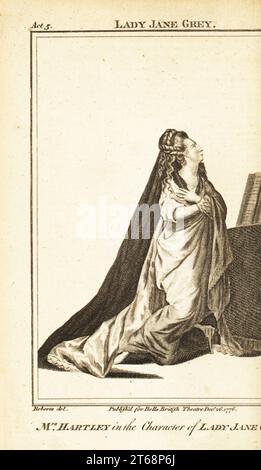 Mrs Elizabeth Hartley in the character of Lady Jane Grey in John Banks ...