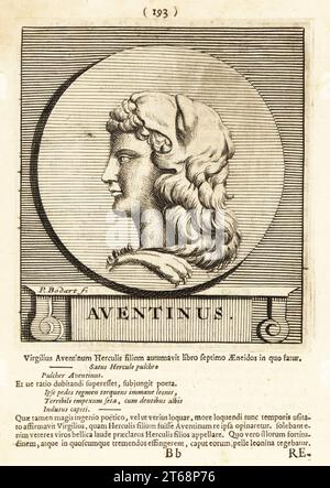 Aventinus, son of Roman hero Hercules and the priestess Rhea, mentioned ...