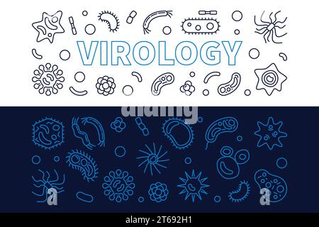 Bacterial flora in circle set, vector isolated illustration ...