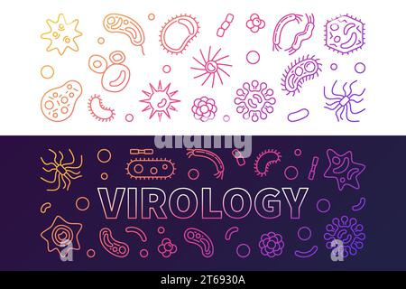 Bacterial flora in circle set, vector isolated illustration. Lactobacillus, propionibacterium ...
