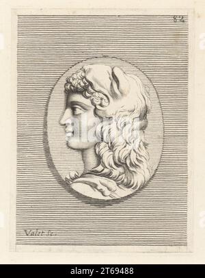 Milo of Croton, famous ancient Greek athlete, 6th century BC. Champion ...