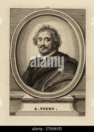 Simon Vouet, 1590 - 1649. French painter Stock Photo - Alamy