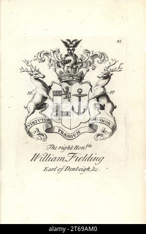 Coat of arms and crest of the right honorable William Herbert, 2nd ...
