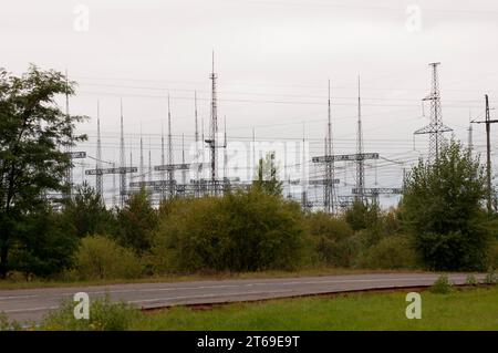 Power lines at Chernobyl nuclear power station Stock Photo - Alamy