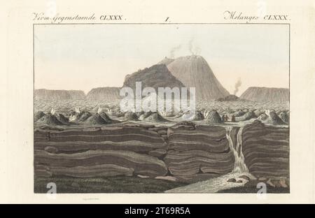 View of El Jorullo, a cinder cone volcano in Michoacán, central Mexico ...