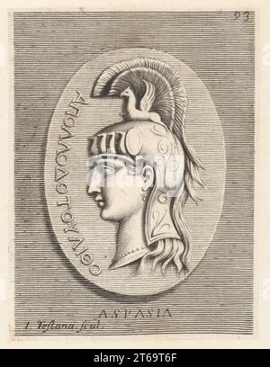 Aspasia, born in Miletus, she moved to Athens and became famous for her relationship with the ...