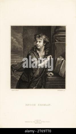 Self-Portrait. Artist: Major John Andre, British, 1751–1780 Stock Photo ...