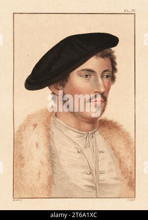 Portrait of an unknown man, court of King Henry VIII, c. 1532. Possibly ...