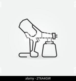 Electric Handheld Airless Sprayer vector concept colored icon or symbol ...