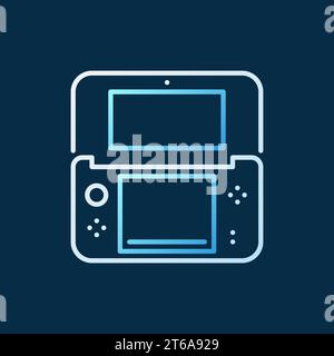 blue portable videogame on background Stock Vector Image & Art - Alamy