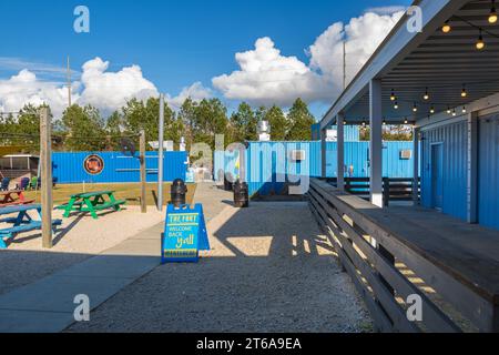 The Fort outdoor dining and entertainment hangout commposed of ...