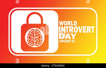 World Introvert Day illustration. Cute cartoon turtle hiding in its ...