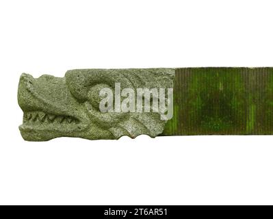 medieval stone drain pipe, isolated on white background Stock Photo - Alamy