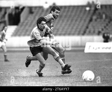 Wolverhampton Wanderers footballer Peter Daniel playing against Arsenal ...