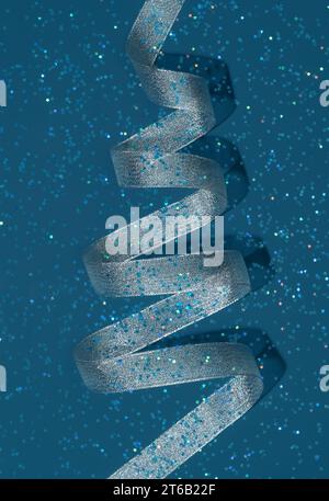 Party Holiday Background with ribbon, stars, birthday candles and ...