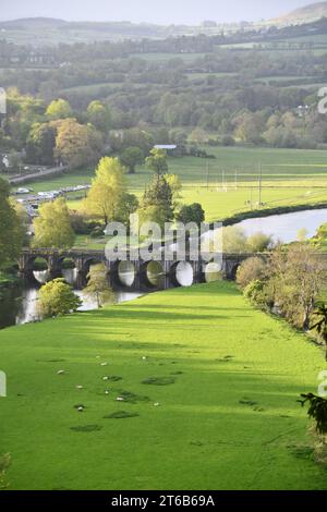 View to Inistioge village from chapel,Woodstock Gardens and Arboretum ...