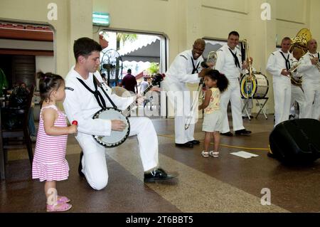 The U.S. Pacific Fleet Band performs. (8961151870 Stock Photo - Alamy