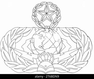 USAF - Occupational Badge - Master Space and Missile Stock Photo - Alamy