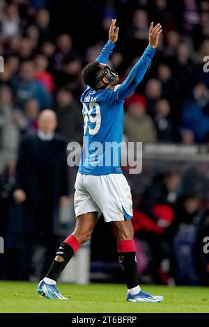Rangers' Danilo celebrates after scoring their side's first goal of the ...