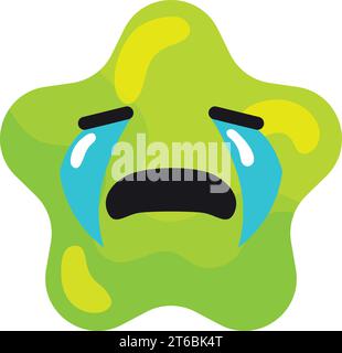 Isolated crying cute star shape emoji Vector Stock Vector Image & Art ...