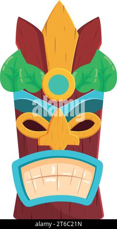 African tribal man cartoon character sticker illustration Stock Vector ...