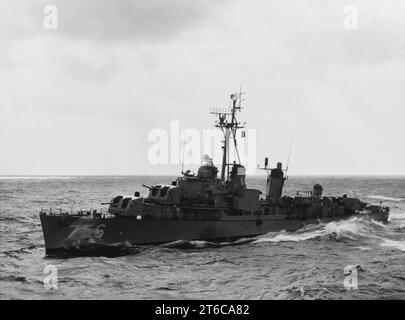 (DD-756) Underway at sea, 20 March 1964. Photographer: AA S.E. Raymond ...