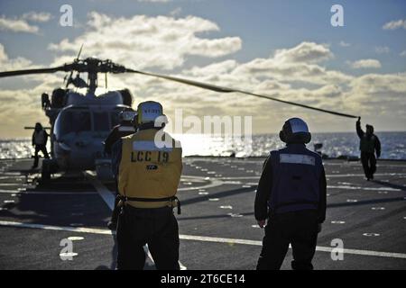 USS Blue Ridge operations 150714 Stock Photo - Alamy
