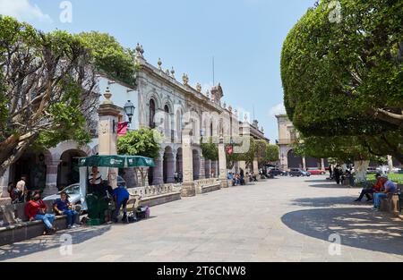 The Michoacan state capital of Morelia, the City of Pink Stone Stock ...