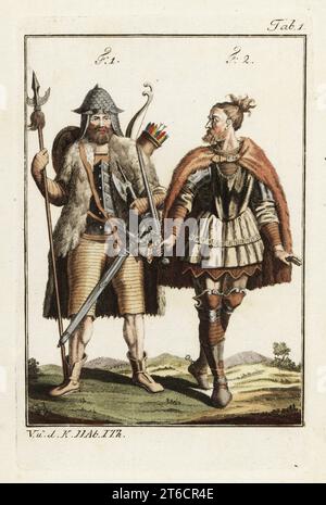 Goth and Suebi warriors Stock Photo - Alamy