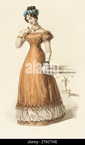 Fashion Plate (Evening Dress), 1826 Stock Photo - Alamy