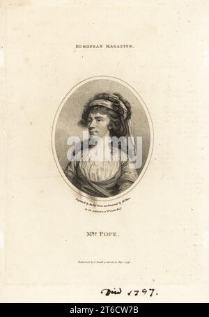 Elizabeth Pope (Miss Younge, 1740-1797), English actress, as Zara (the ...