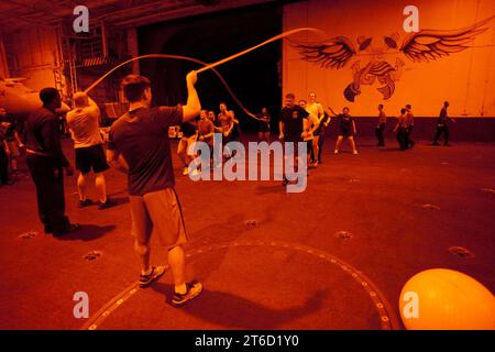 USS Carl Vinson Captain’s Cup relay race 141028 Stock Photo - Alamy