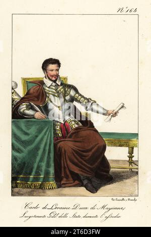 Charles of Lorraine, Duke of Mayenne (1554-1611). French nobleman ...