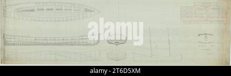USS Chicago (CA-29)- Plans, Details &c. of Dinghy Stock Photo - Alamy