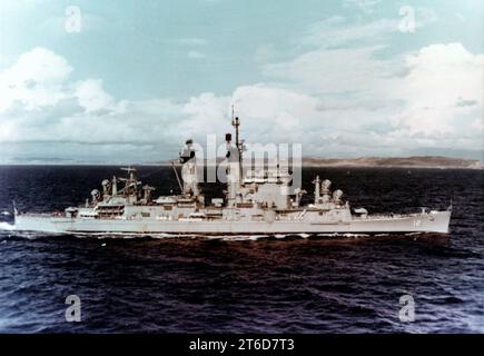 USS Columbus (CG-12) underway at sea, in the 1960s Stock Photo - Alamy