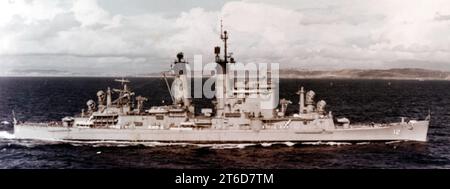 USS Columbus (CG-12) underway at sea, in the 1960s Stock Photo - Alamy