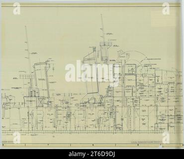USS Conyngham (DD-371)- Finished Plan Stock Photo - Alamy