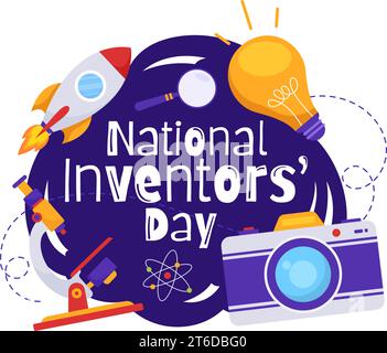 National Inventors' Day. February 11. Holiday concept. Template for ...