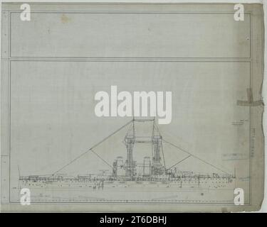 USS Delaware (BB-28)- Booklet of General Plans - Cross Sections ...