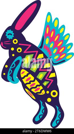 Alebrije. Traditional mexican folklore isolated creatures sculptures ...