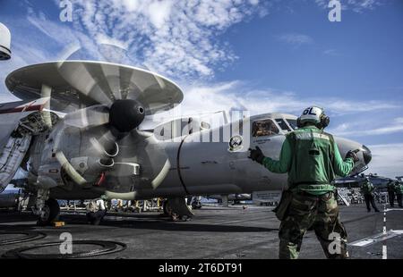 USS George Washington conducts flight operations. (25330248784 Stock ...