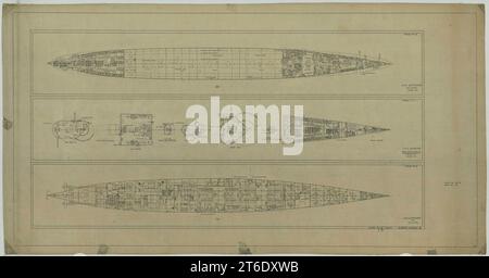 USS Goff (DD-247)- Booklet of General Plans - Cross Sections - Inboard ...