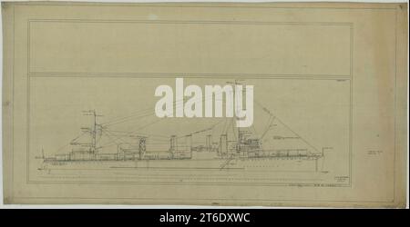 USS Goff (DD-247)- Booklet of General Plans - Cross Sections - Inboard ...