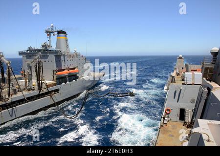 USS Green Bay underway replenishment 140723 Stock Photo - Alamy