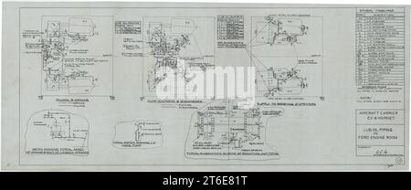 USS Hornet (CV-8)- Lub. Oil Piping in Aft Engine Room Stock Photo - Alamy