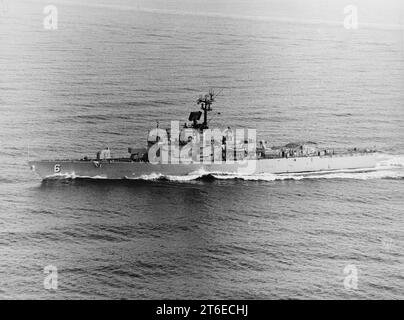 USS Julius A. Furer (DEG-6) underway in the Atlantic Ocean on 12 ...