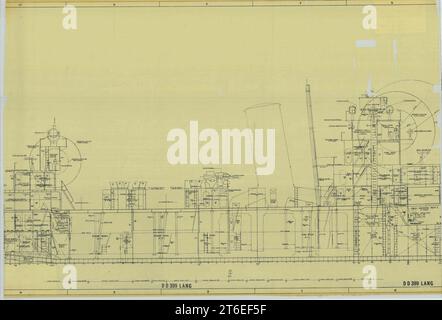 USS Lang (DD-399)- Deck Supports and Compartment and Access Inboard ...