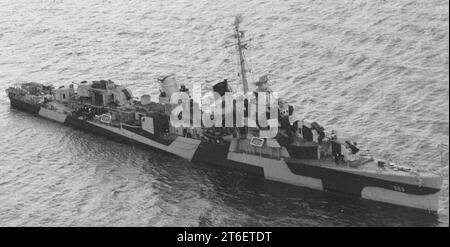 USS Morrison (DD-560) underway in the Pacific Ocean on 24 July 1944 ...