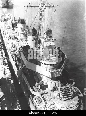 USS Nicholas (DD-449) at the Mare Island Naval Shipyard, California ...